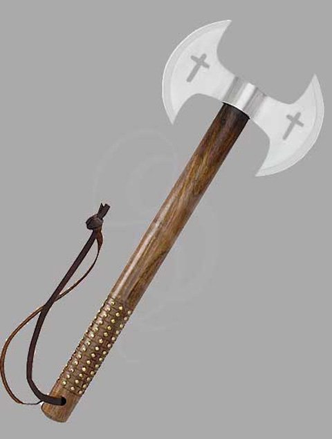 Steel Double-Bladed Tomahawk Axe